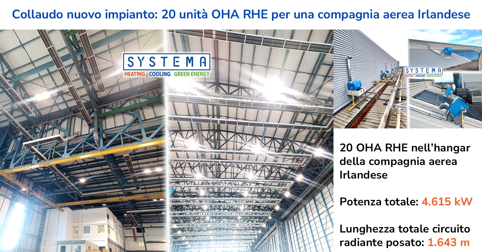 Collaudo di un nuovo impianto con 20 unità OHA RHE per una compagnia ...