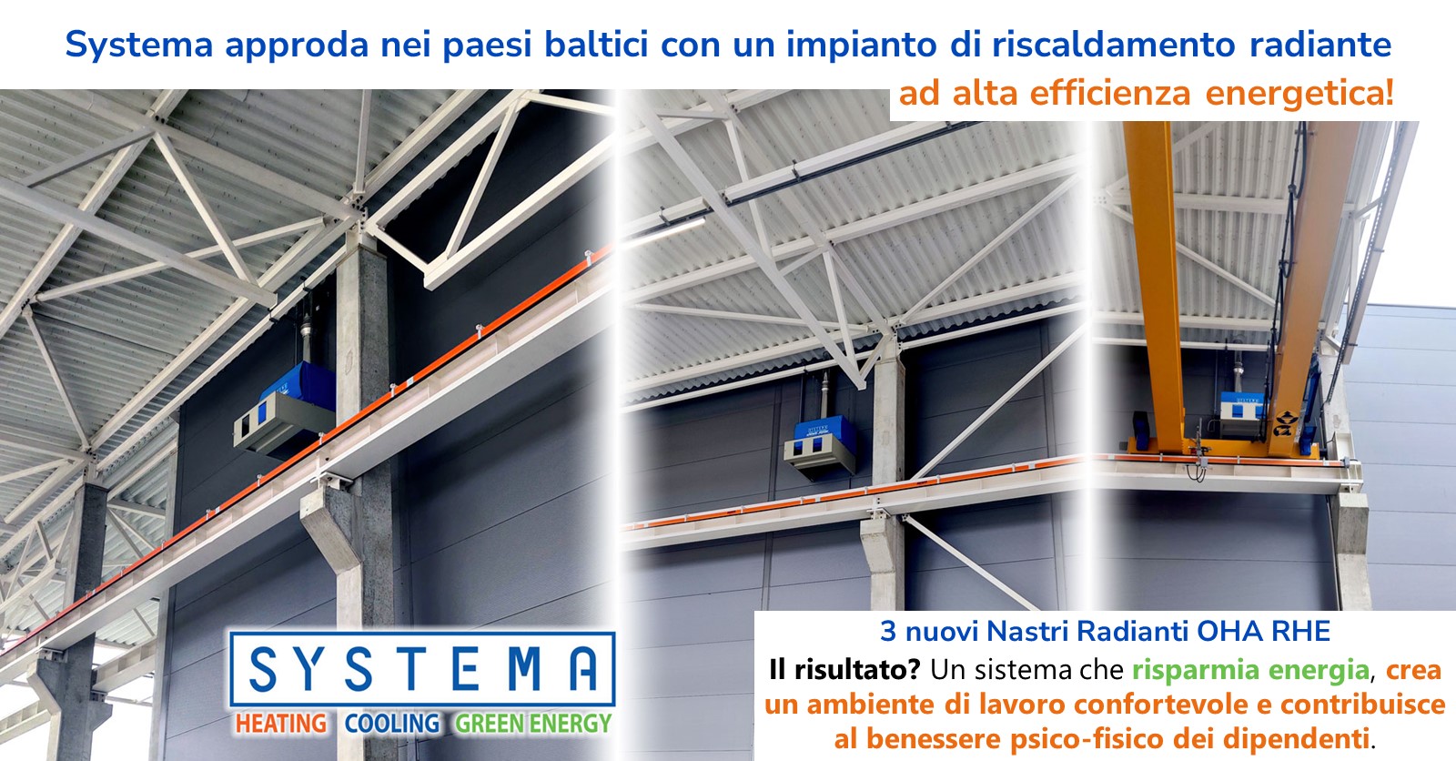 La prima installazione di 3 unità OHA RHE da 150kW nei paesi baltici ...